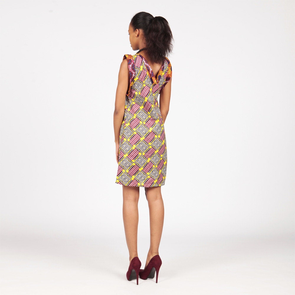 Tunic Dress, Ankara Dress, African Fashion, Short Dress, Ankara Print ...