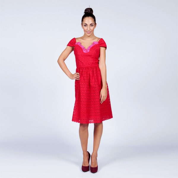 Nigerian Lace Red - Etsy