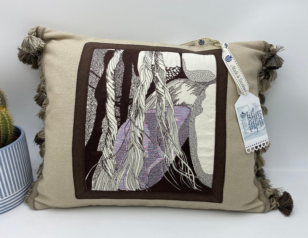 Orkney - Sea Pebbles & Ropes - One of a Kind Luxury Cushion Inspired by ...