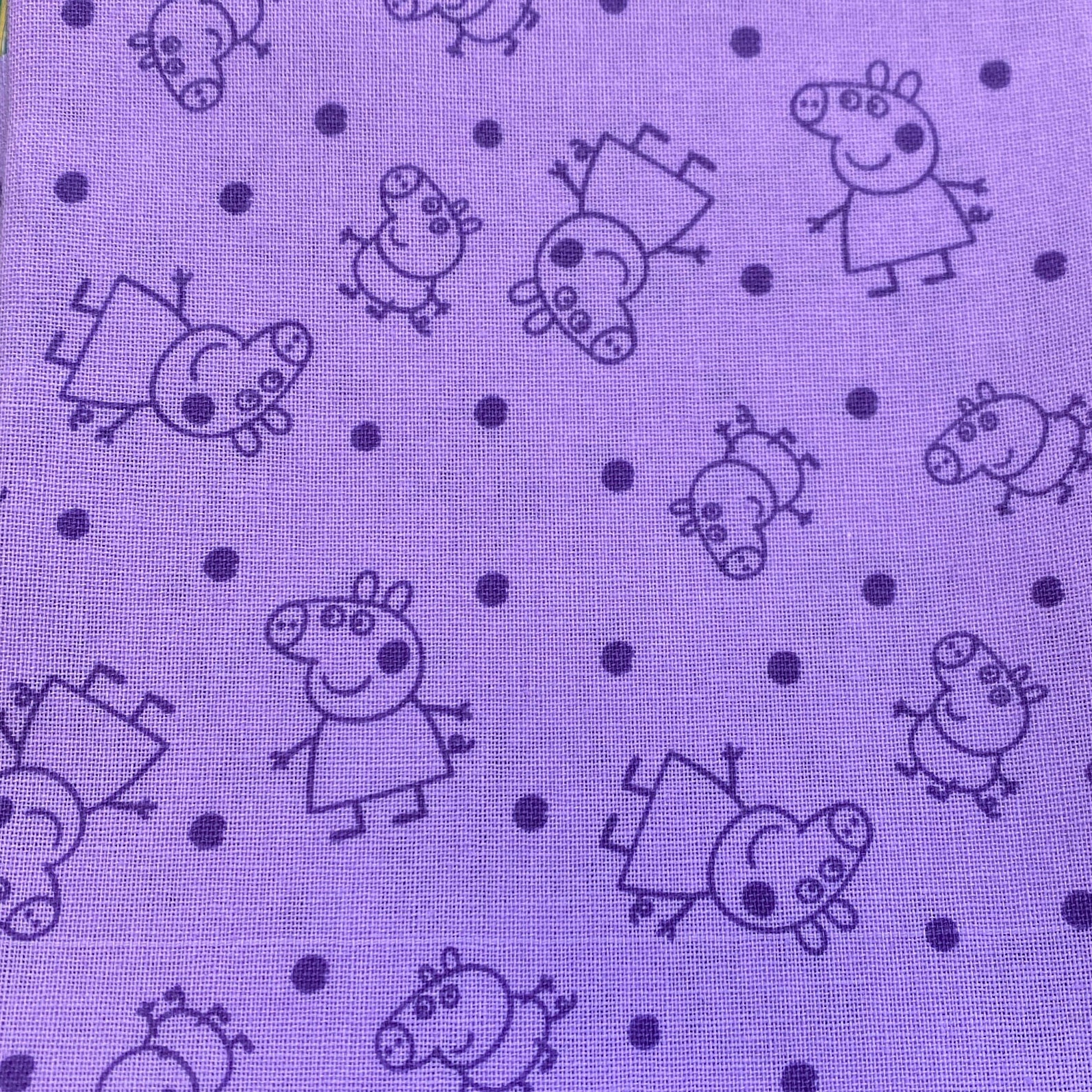 Peppa Pig FAT QUARTERS Various Designs Printed 100 Cotton Peppa Pig FAT QUARTERS Various Designs Printed 100 Cotton