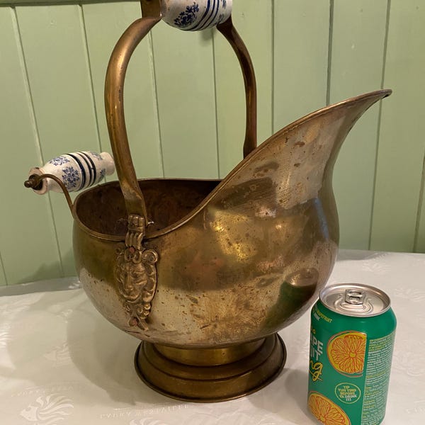 Large Copper Coal Pot - Etsy UK