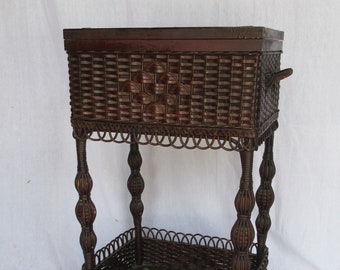 Wicker stand | Etsy