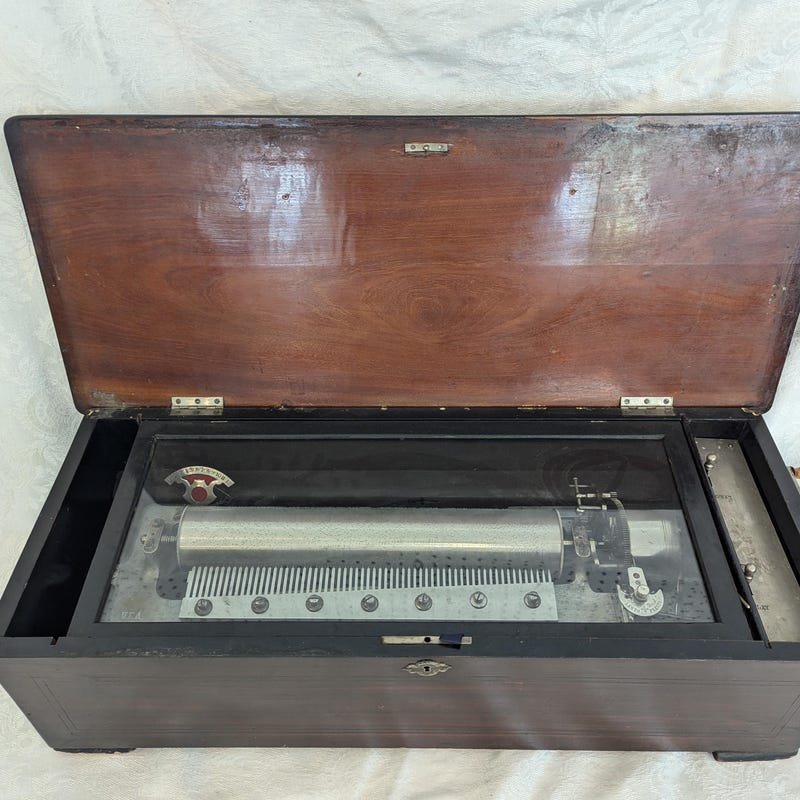 Antique Music Box - Etsy