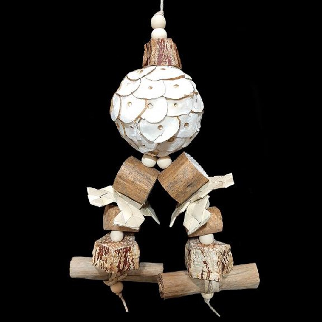 Fire Starter Natural Bird Toy | Multi-textured Super Shredder Toy for ...