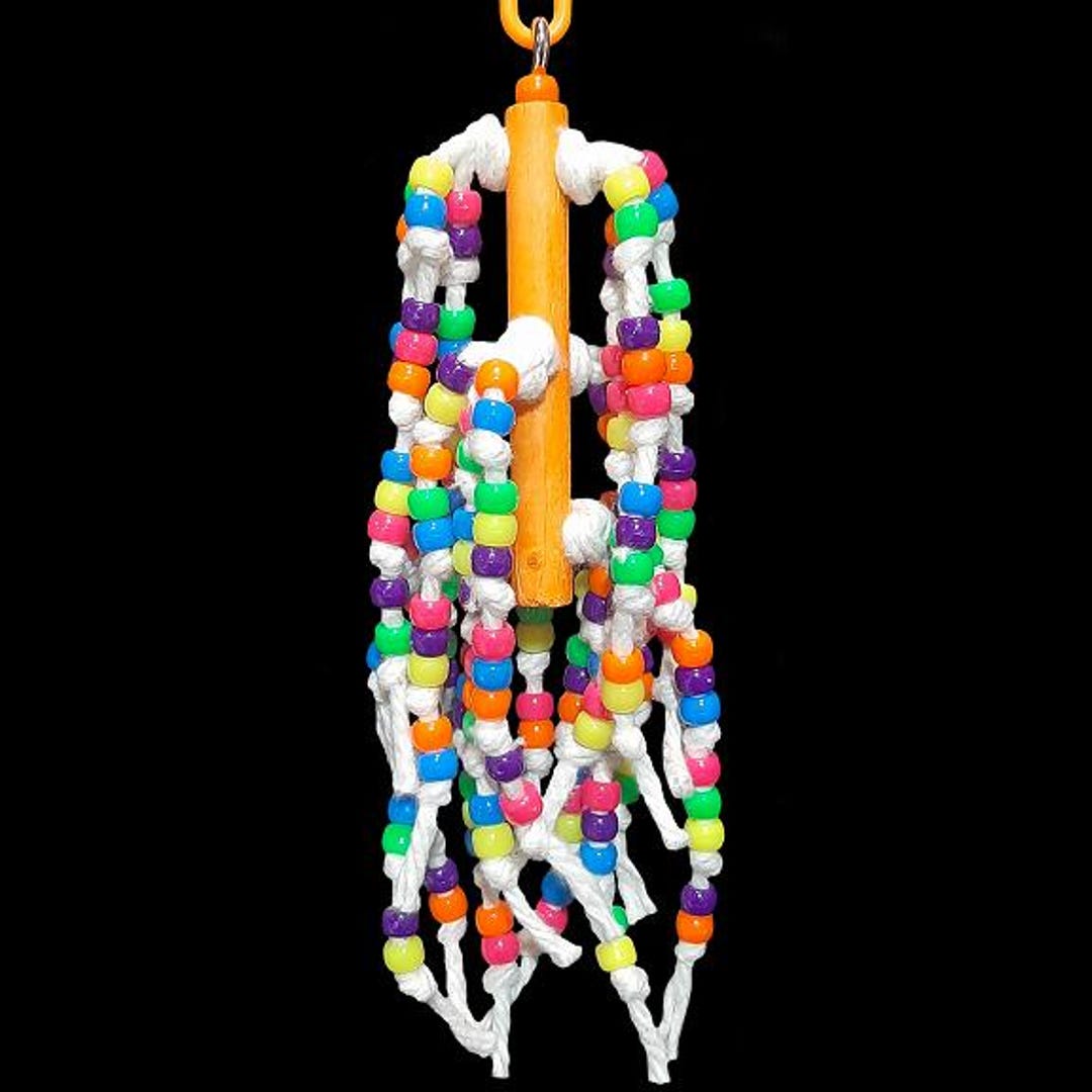Bead Stick Bird Toy | Small Parrot Toy for Preening, Feather Pickers ...
