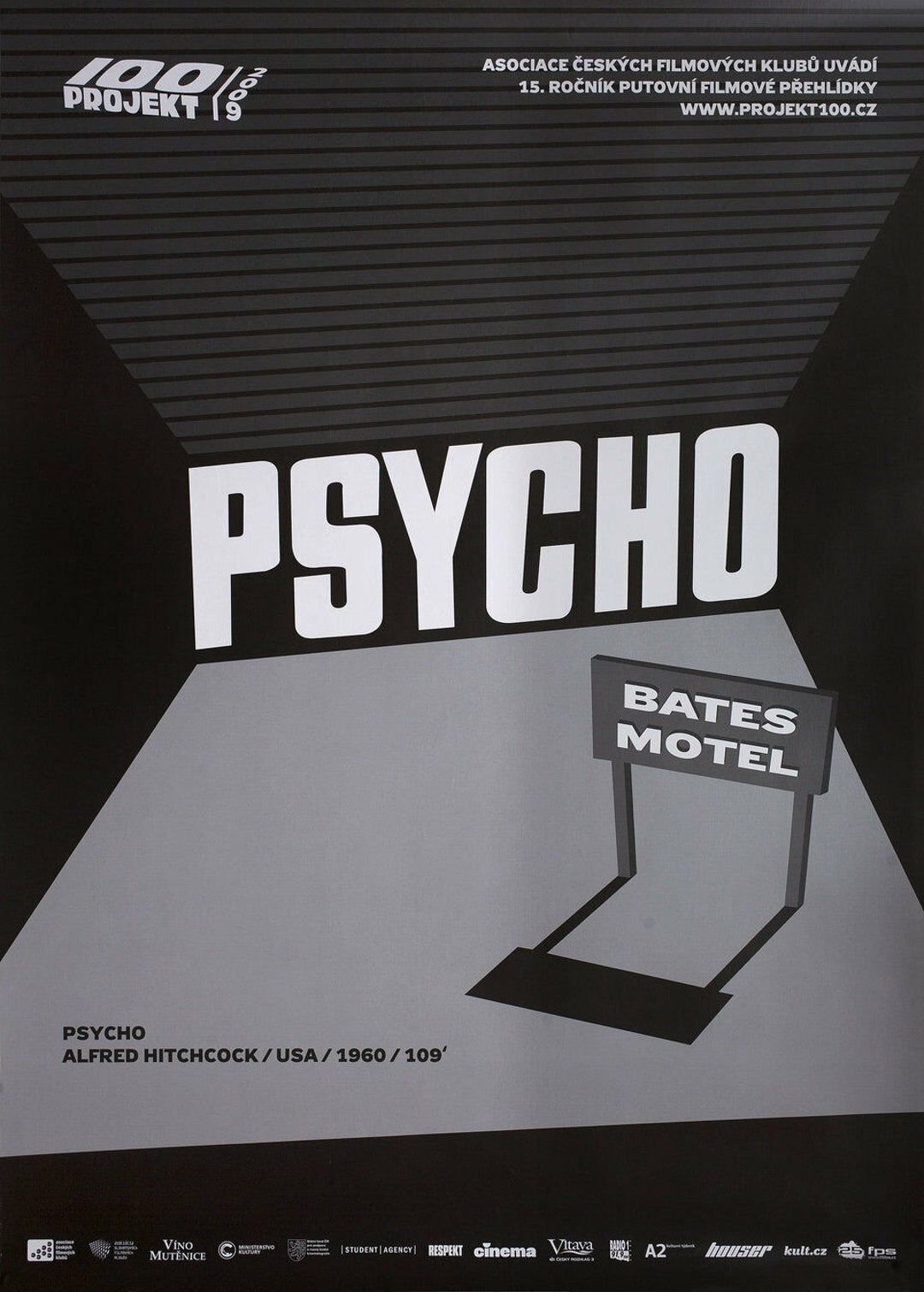 PSYCHO Czech Movie Poster Alternative Cinema Alfred Hitchcock Bates ...