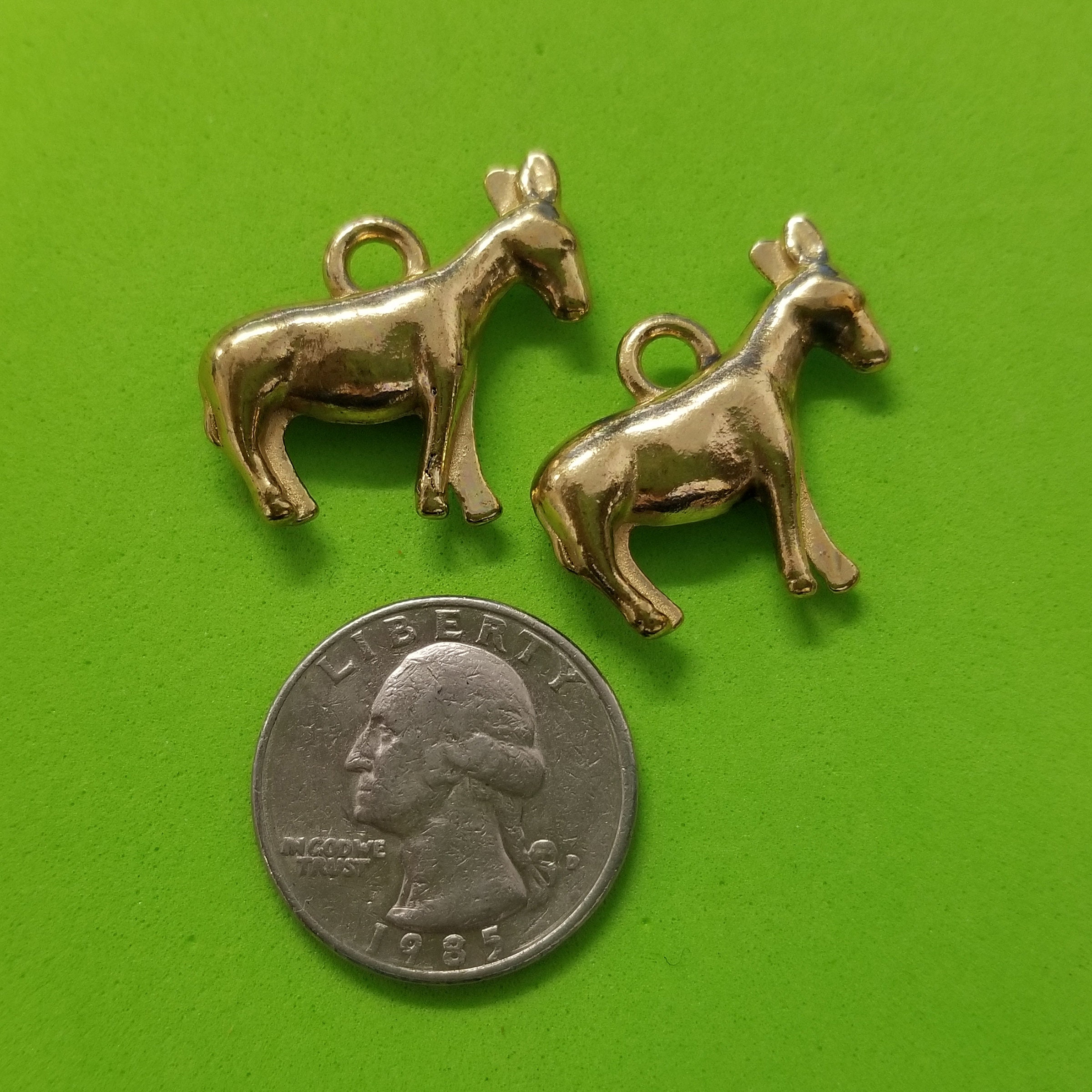 Vintage DONKEY or MULE Metal-clad Gumball CHARMS - Lot of 2 - Etsy