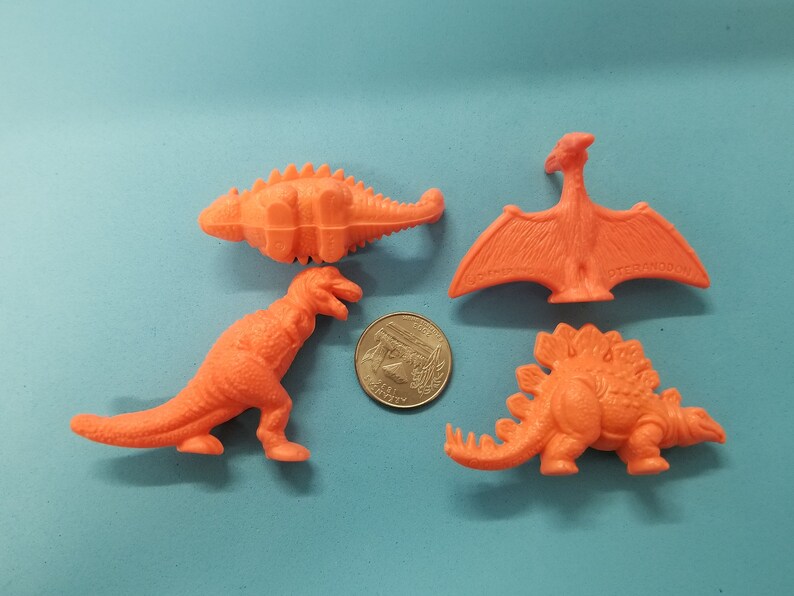 Vintage Diener Dinosaur Rubber Figures Prehistoric Minifigures Dinosaur ...