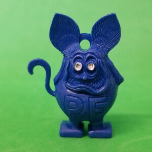 Vintage 1960s RAT FINK Charm Blue With White Eyes and Ring Hole NO Ring ...