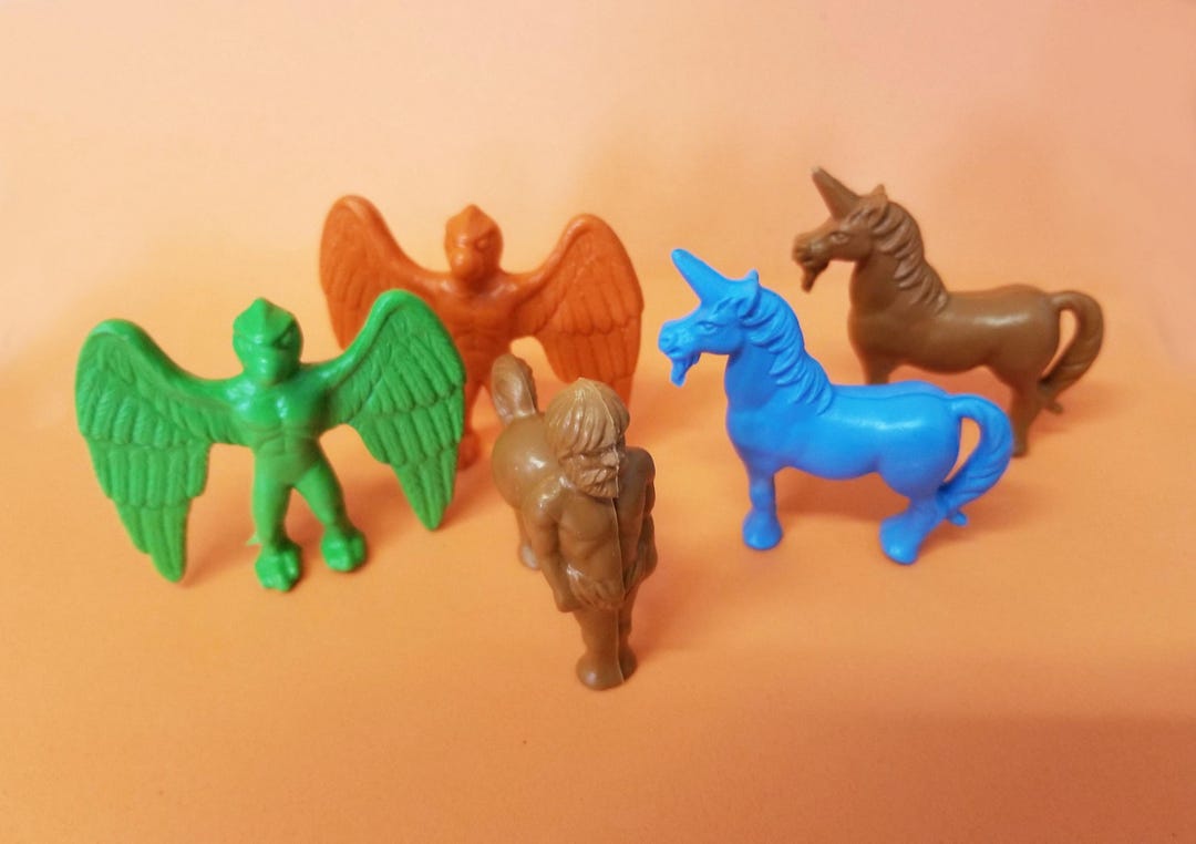 Diener Unicorn Centaur Harpy Rubber Eraser Figures Mythical Creatures ...