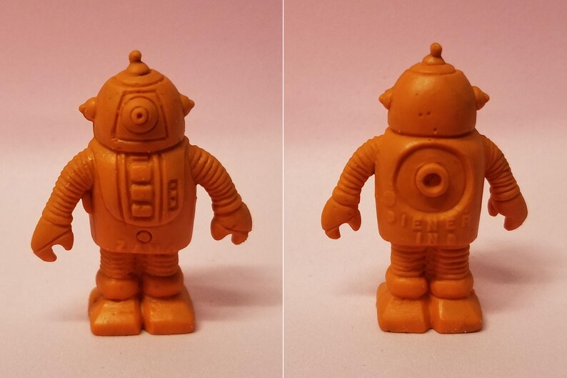 Vintage Diener Space Raiders Rubber Robot Erasers: 1970s-80s Set of 6 ...