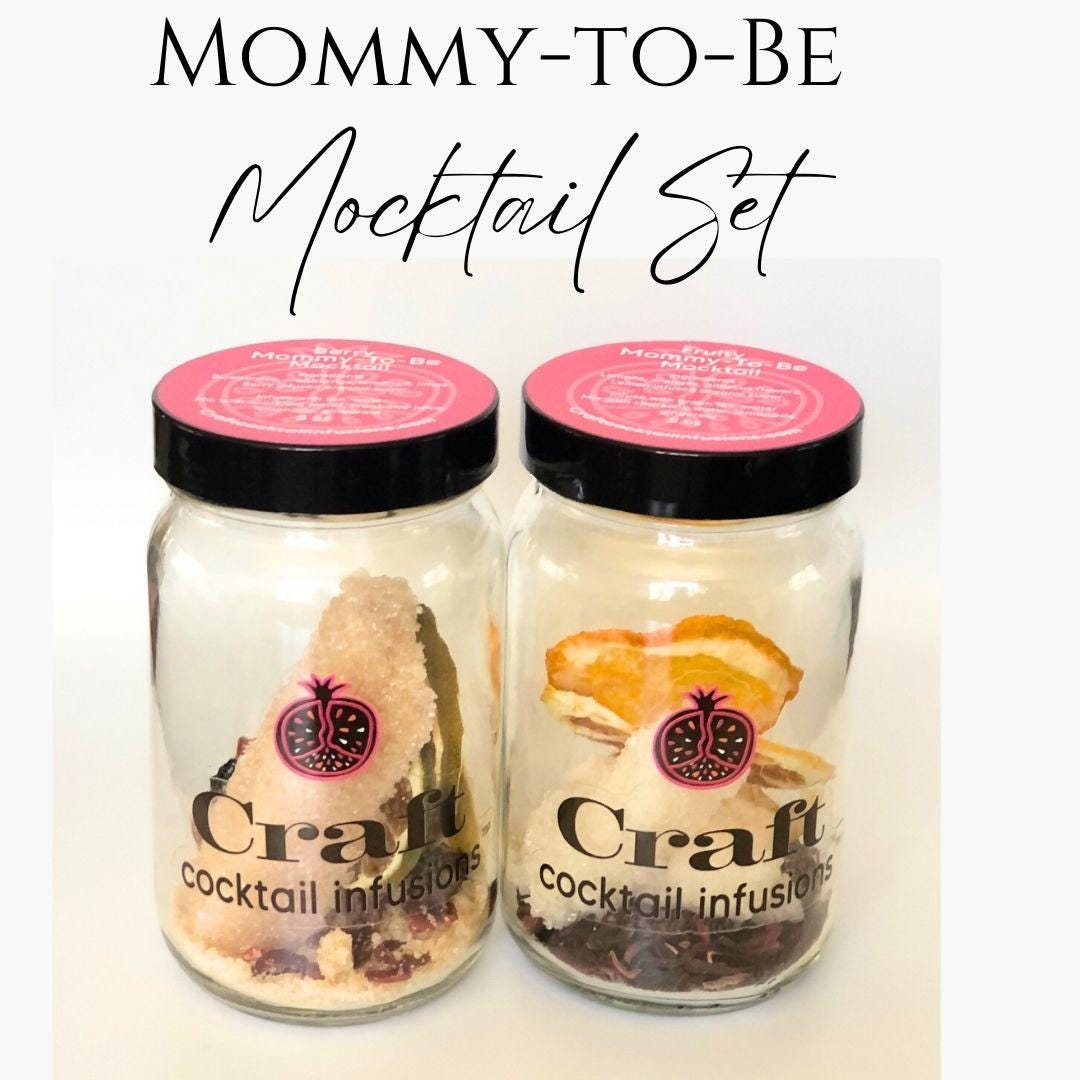 Mommy to Be Mocktail Gift Set: Fruity & Berry Infusion Kit - Etsy