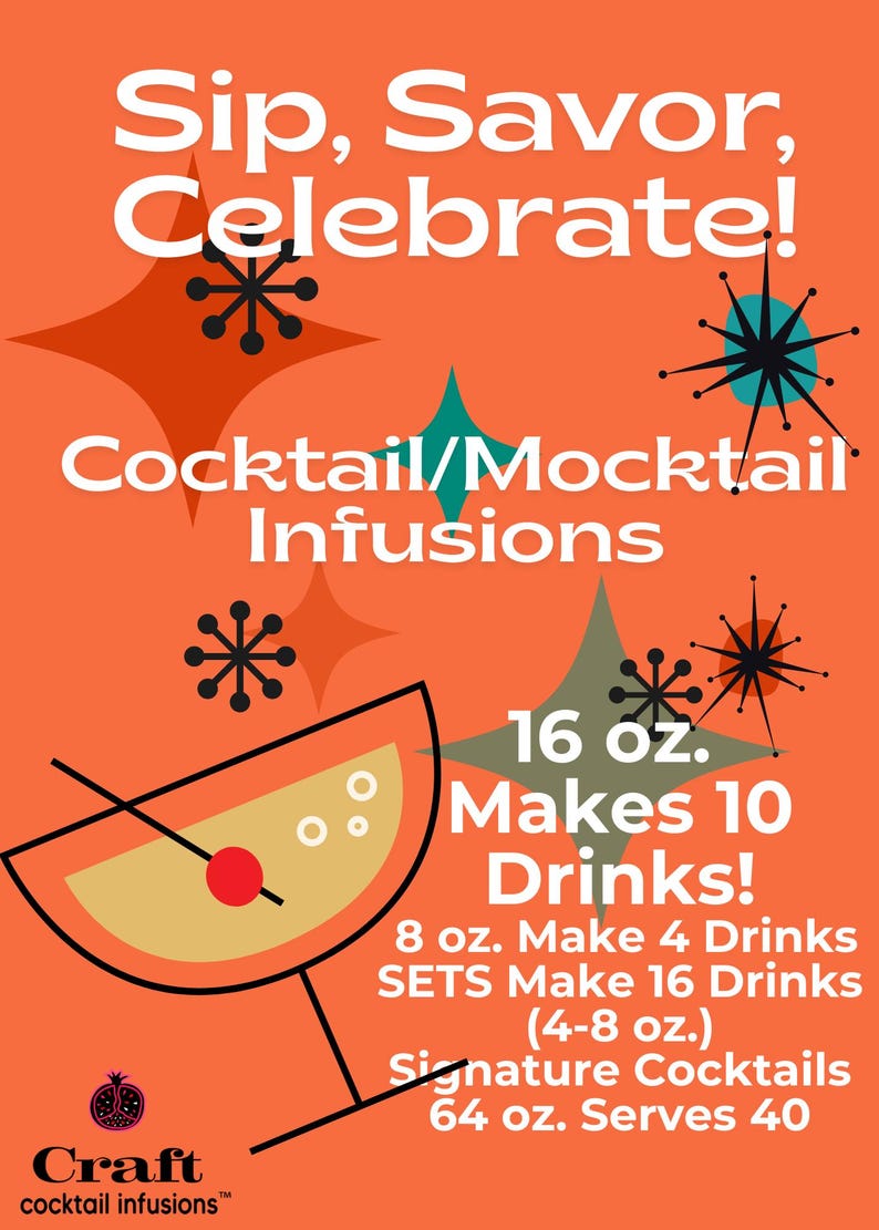 Cosmopolitan Cocktail Infusion Kit W/ Edible Glitter | DIY Fruity ...
