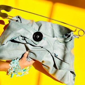 Safety Pin Handle Purse - Etsy