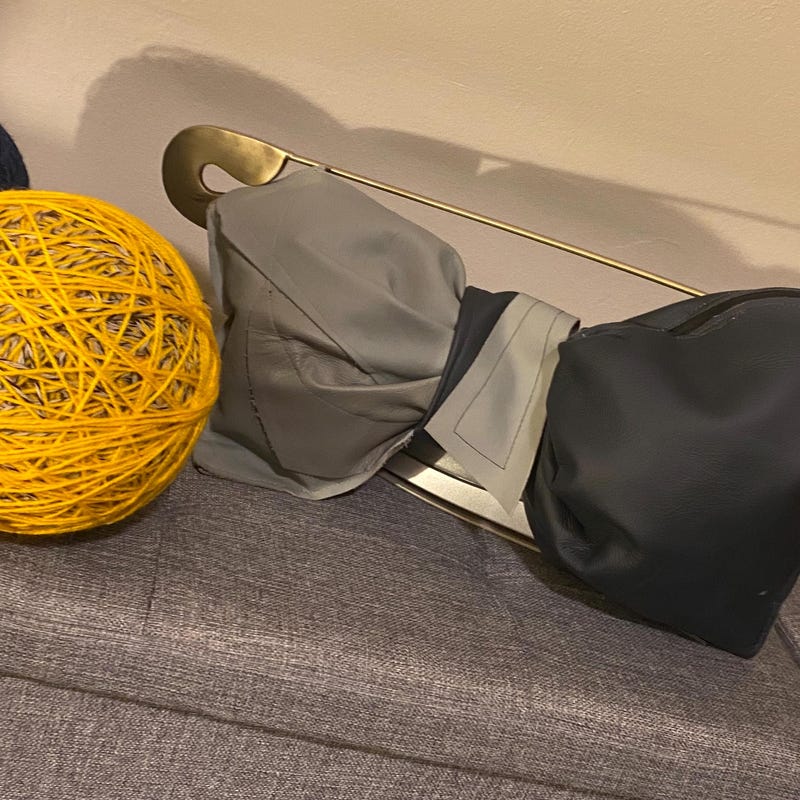 Safety Pin Handle Purse - Etsy