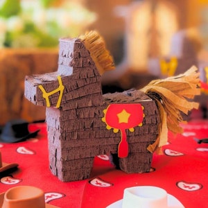 Mini Horse Piñata Set of 3 First Rodeo Birthday First Rodeo Treat Box ...