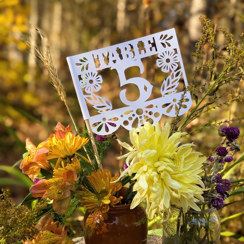 Papel Picado Table Numbers - Etsy