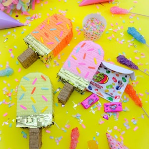 Popsicle Mini Piñata 3, Ice Cream Party Decoration, Ice Cream Theme ...