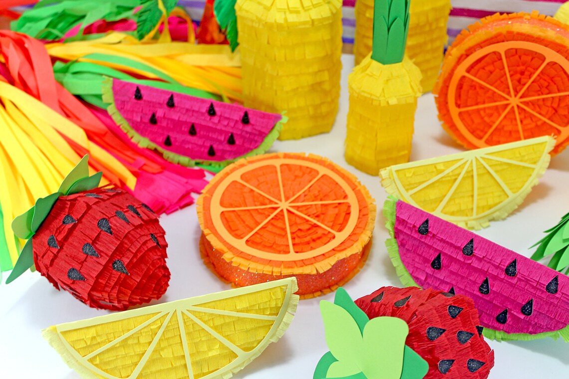 Lemon Wedge Mini Pinata 1 Lemon Party Favor Tutti Fruity - Etsy