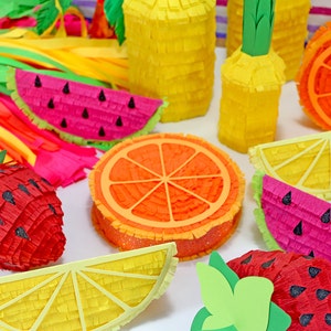 Lemon Wedge Mini Pinata, 1 Lemon Party Favor, Tutti Fruity Party ...