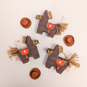 Mini Horse Piñata Set of 3 First Rodeo Birthday First Rodeo Treat Box ...
