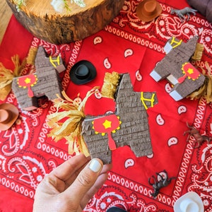 Mini Horse Piñata Set of 3 First Rodeo Birthday First Rodeo Treat Box ...