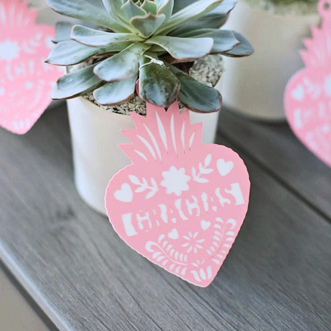 Papel Picado Favor Tags – Heart “gracias” Spanish Thank You Tags • by ...