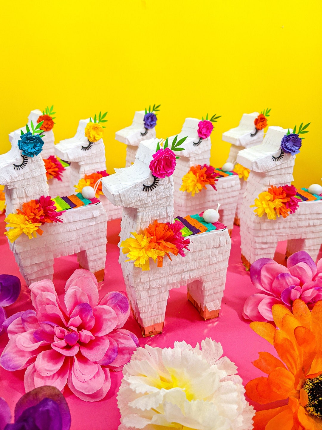 3 Mini Llama Piñatas, Llama Party Favor, No Drama Llama, Llama Theme ...
