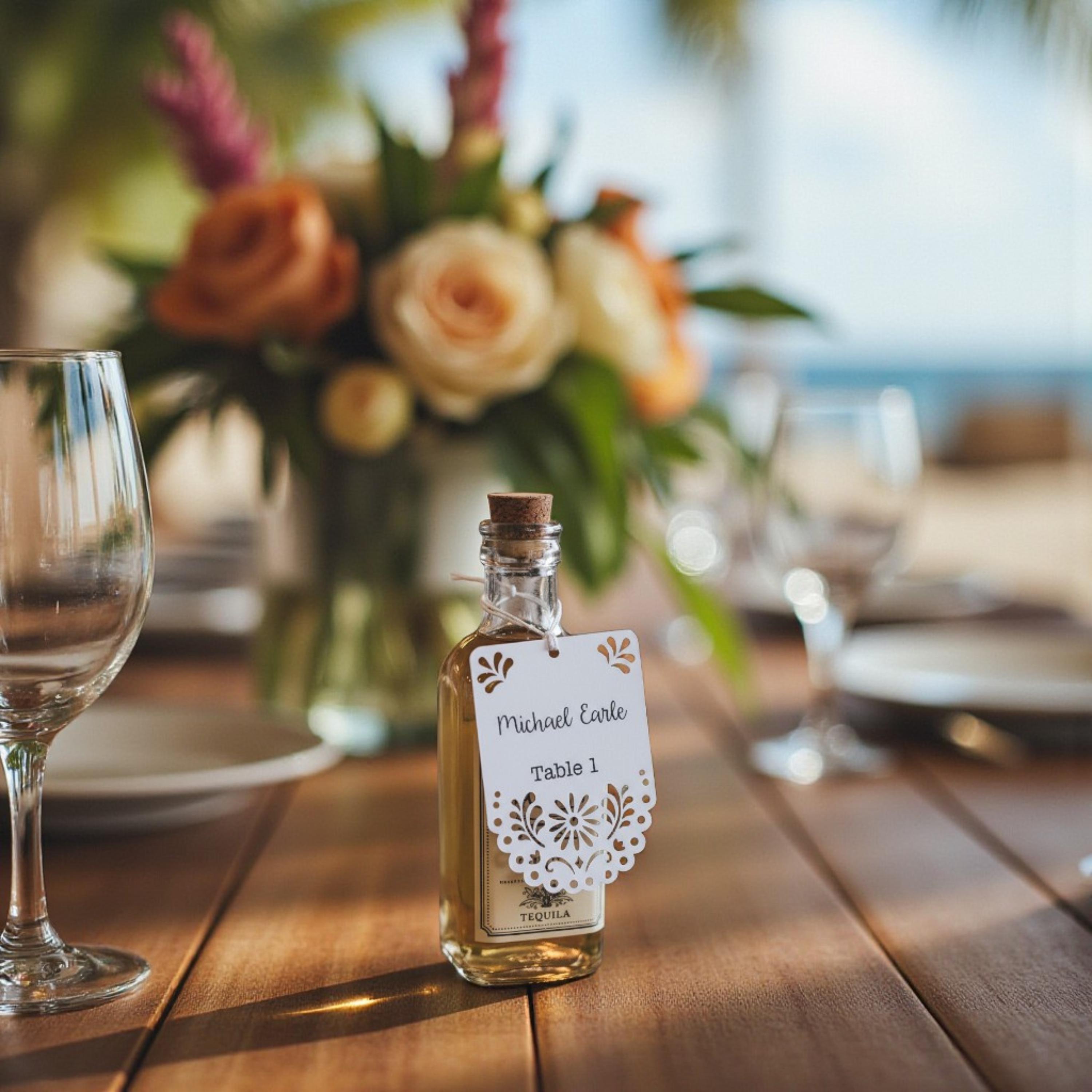 Personalized Wedding Seat Chart Tags, Elegant Event Name Tags - Etsy