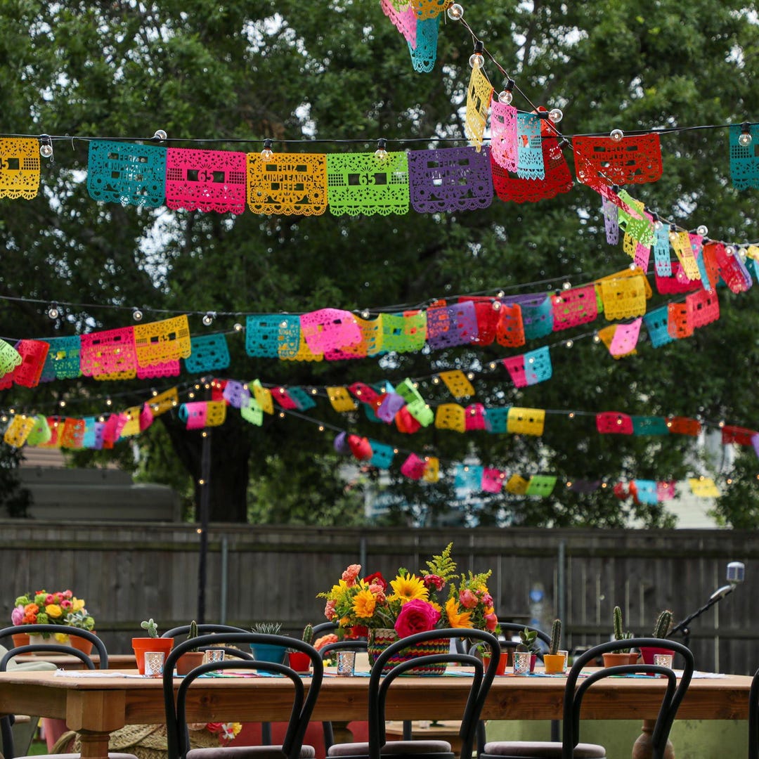 Custom Papel Picado Birthday Banners, Personalized Fiesta Banner for ...