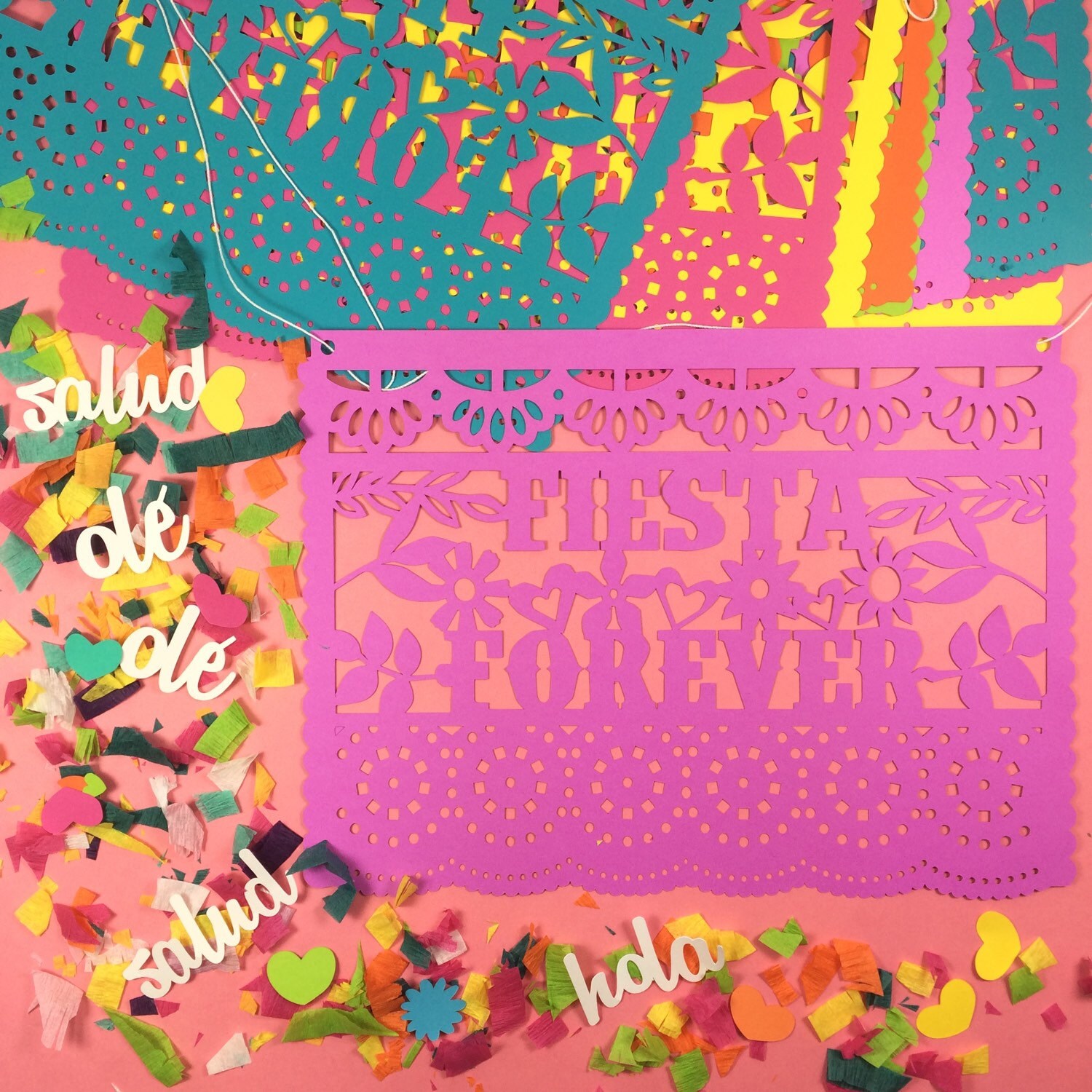 Fiesta Decorations Papel Picado Banners Cinco De Mayo - Etsy