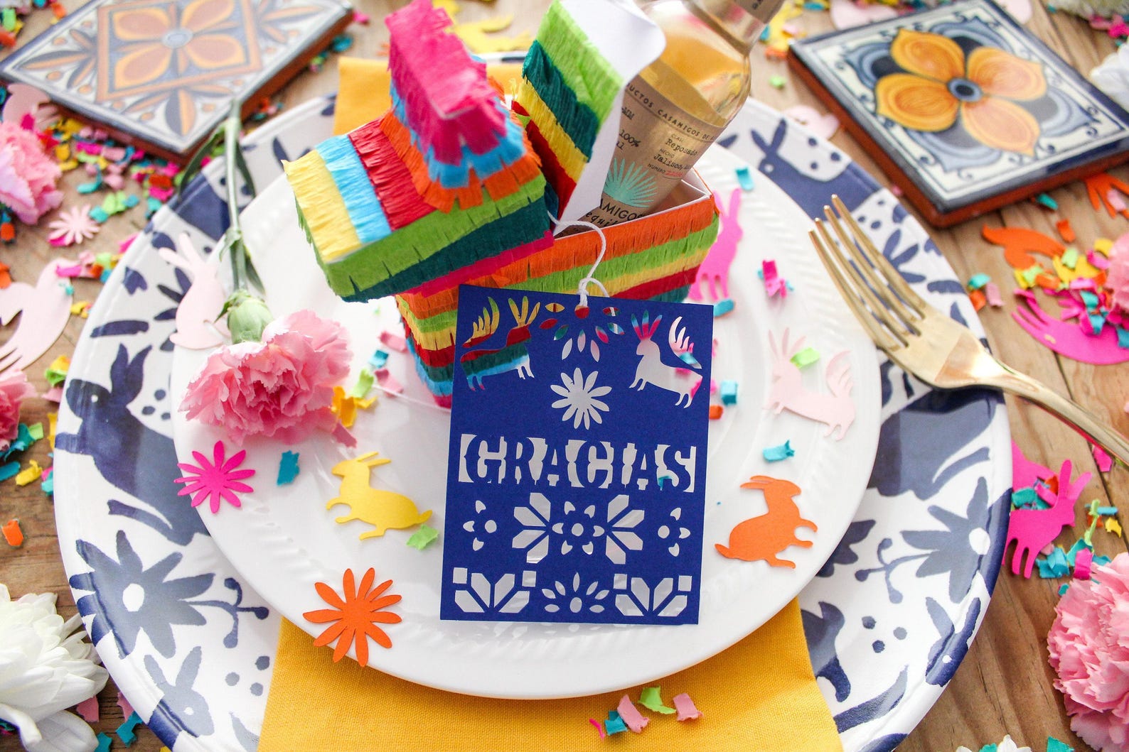 Papel Picado Gift Tags: Custom Otomi Style Party Favors - Etsy