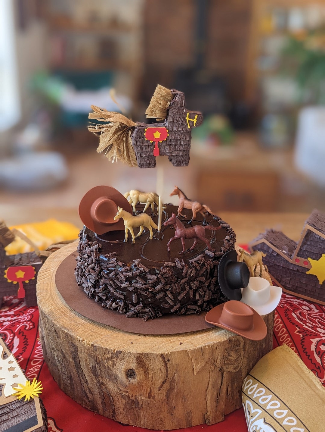 First Rodeo Cake Topper 1 Mini Horse Topper Cowboy Birthday Cake Topper ...