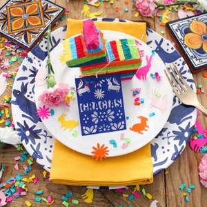 Otomi Design Gift Tags set of 12, Cinco De Mayo Decorations, Fiesta ...