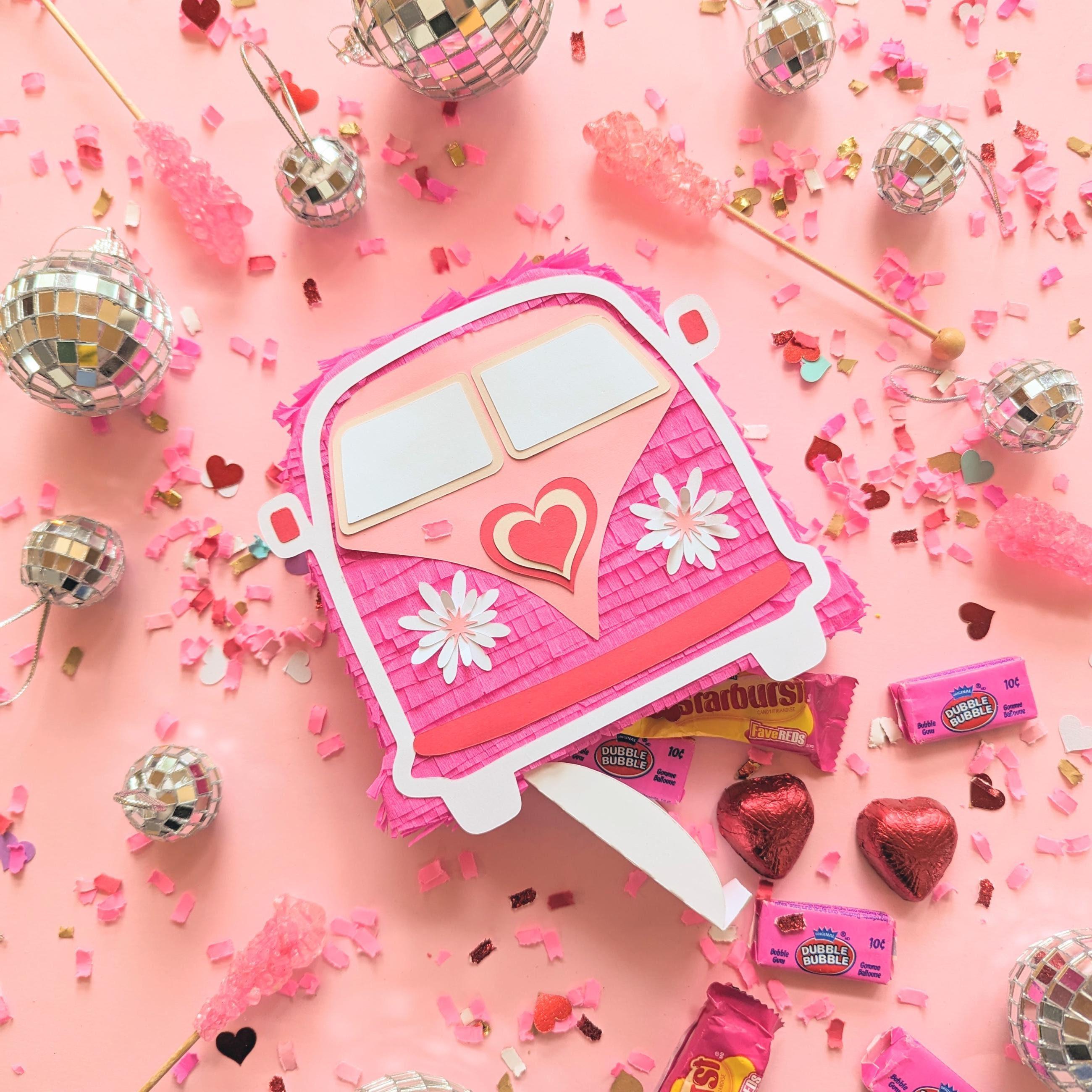 Retro 70's Valentine Van, Groovy Valentine, Retro Valentine Gift Box ...