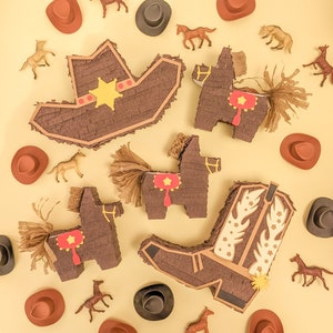 Mini Horse Piñata Set of 3 First Rodeo Birthday First Rodeo Treat Box ...