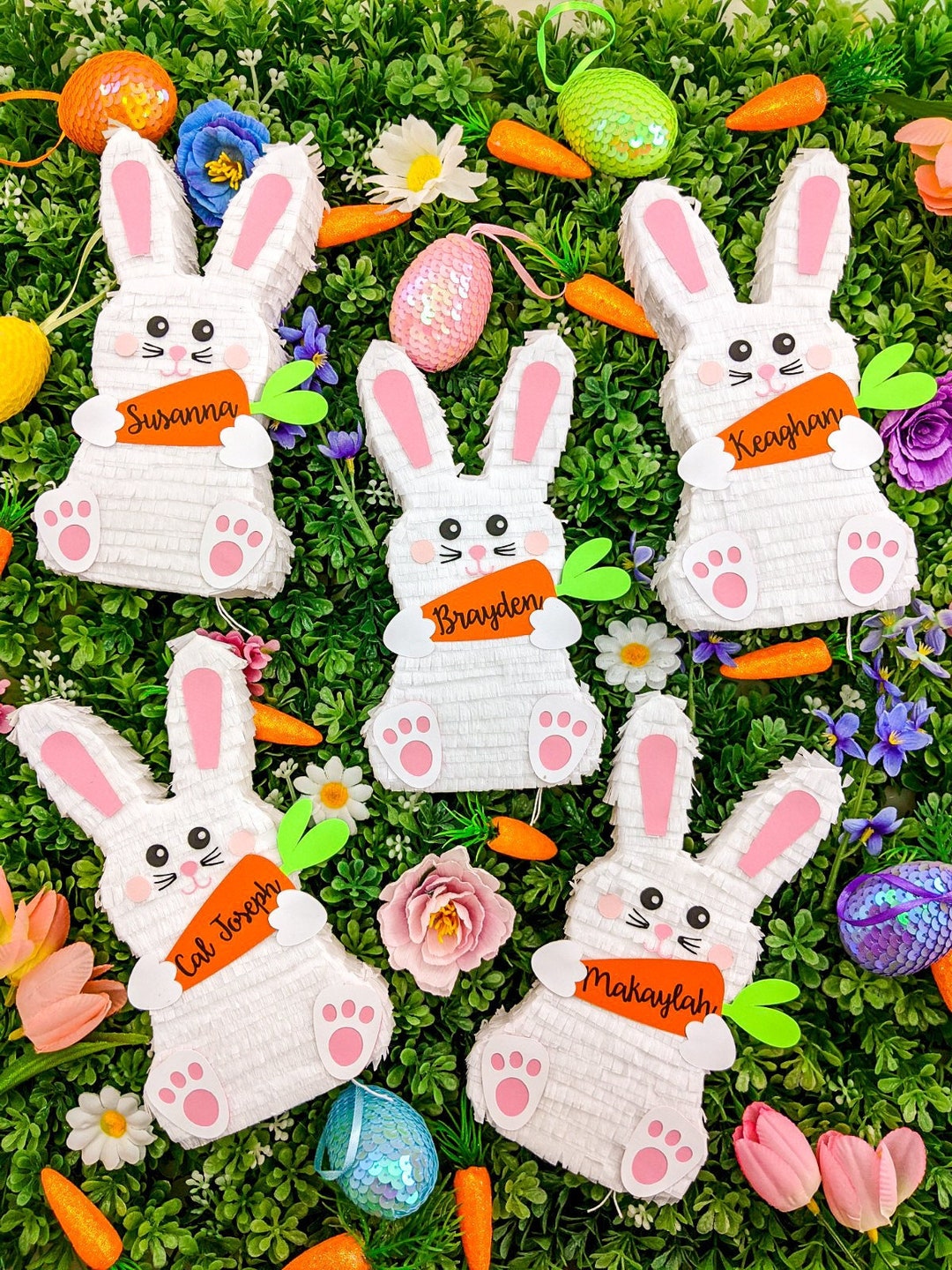Personalized Easter Bunny Mini Piñata 1, Easter Money Holder, Easter ...