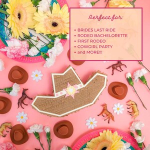 Cowboy Hat Mini Pinata (1) | First Rodeo Girl Birthday | Birthday Treat ...