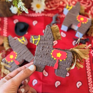 Mini Horse Piñata Set of 3 First Rodeo Birthday First Rodeo Treat Box ...