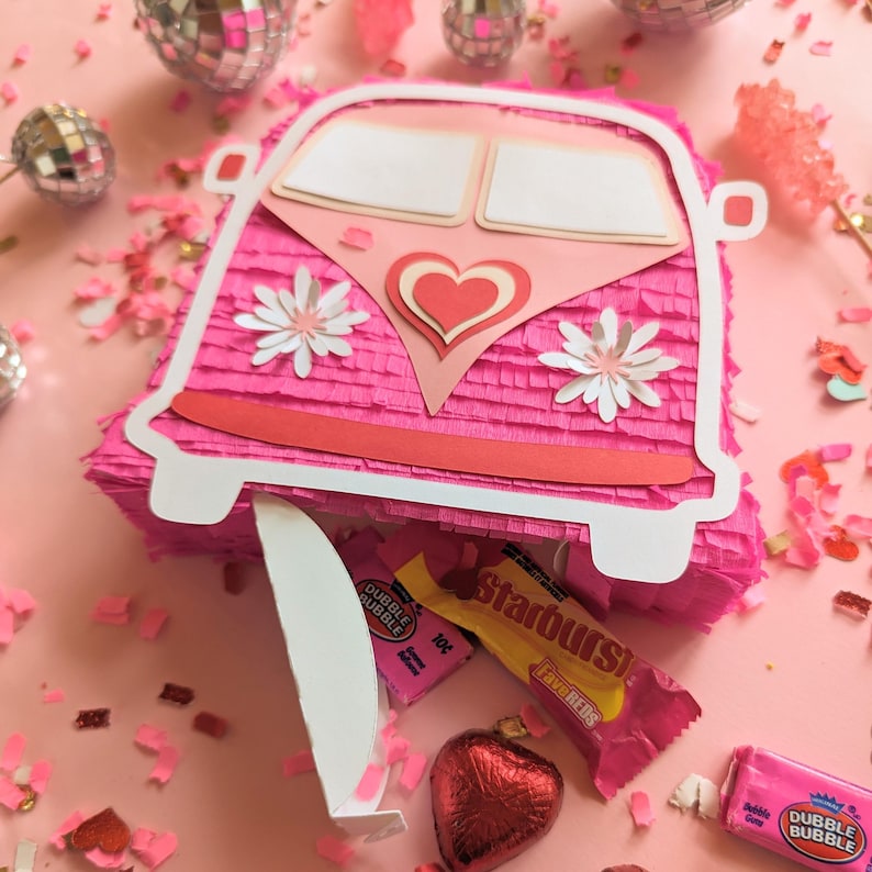 Retro 70's Valentine Van, Groovy Valentine, Retro Valentine Gift Box ...