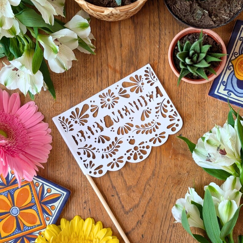 Personalized Papel Picado Flags: Cielito Lindo Talavera Fiesta Decor - Etsy