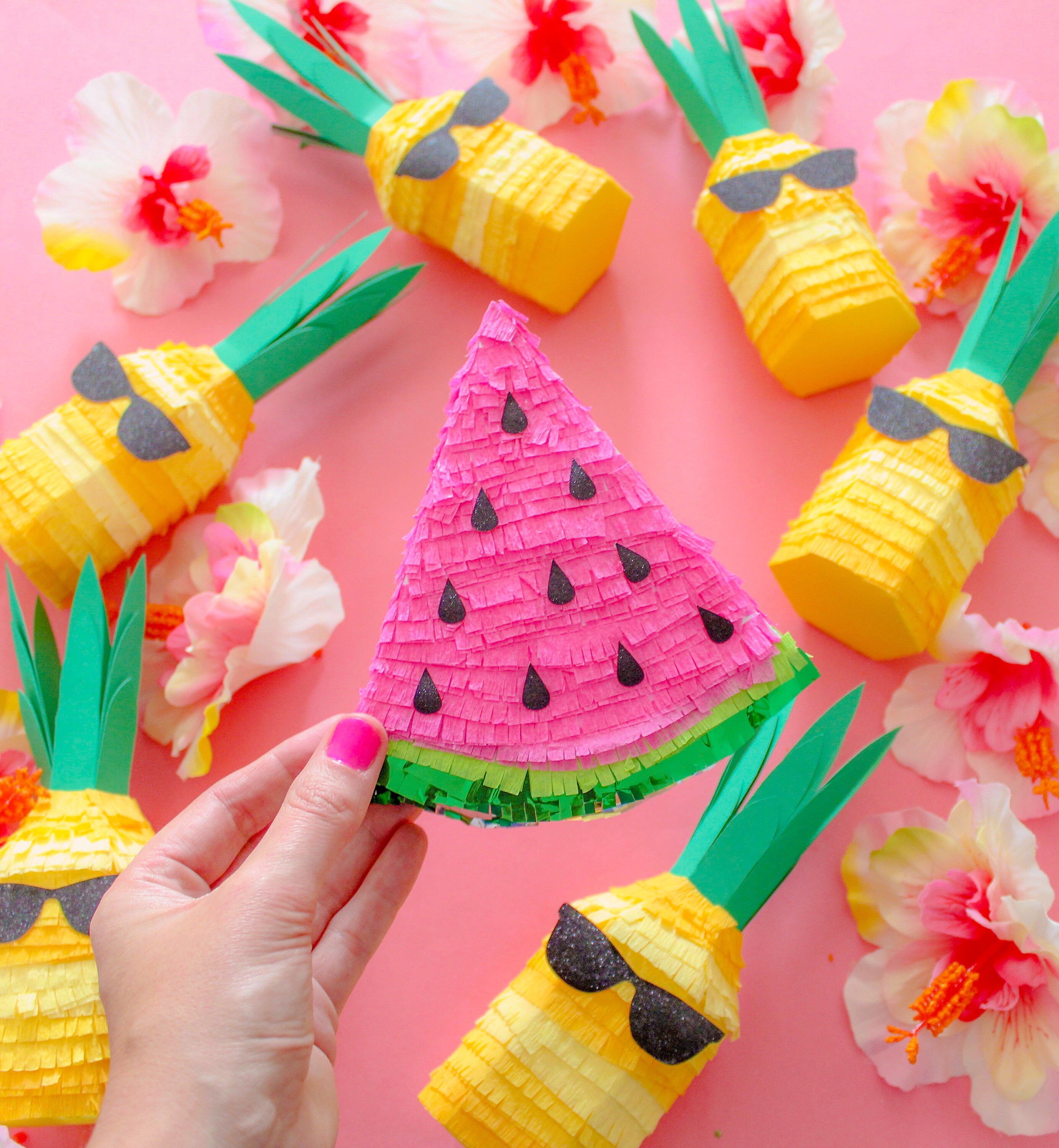 Watermelon Piñata Party Favor Mini Tropical Fruit Piñata | Etsy Canada