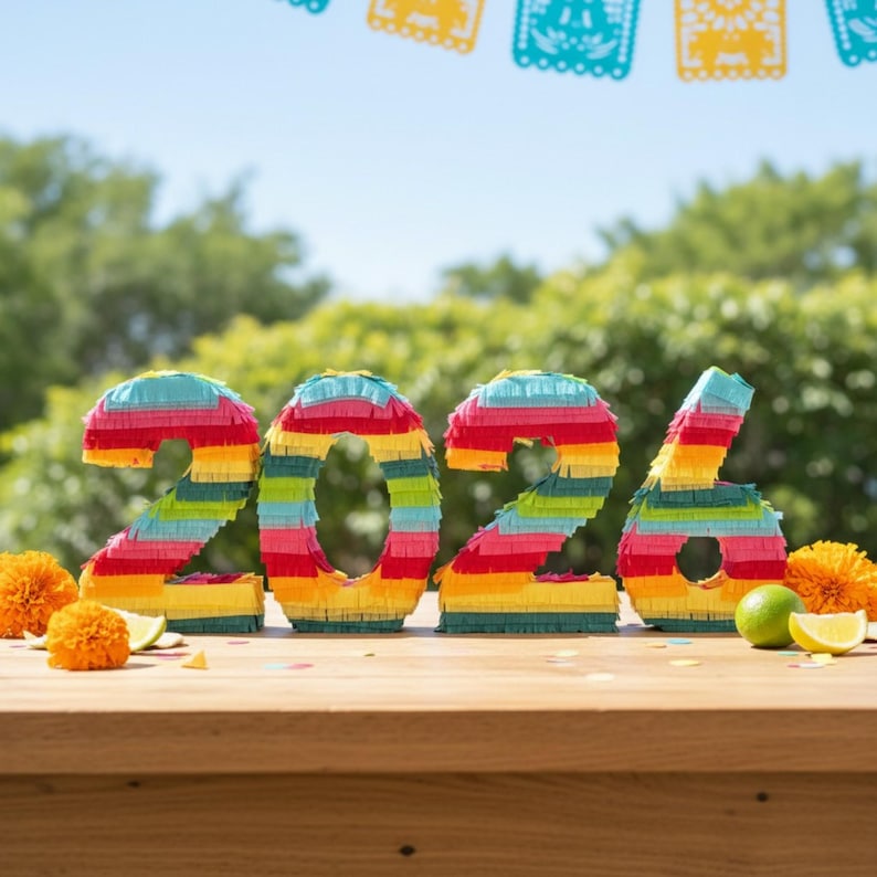 Class of 2026 Fringe Numbers | 10" Piñata Style Graduation Decor ...