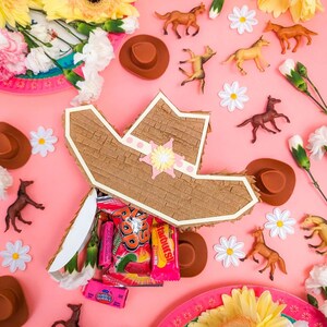 Cowboy Hat Mini Pinata (1) | First Rodeo Girl Birthday | Birthday Treat ...