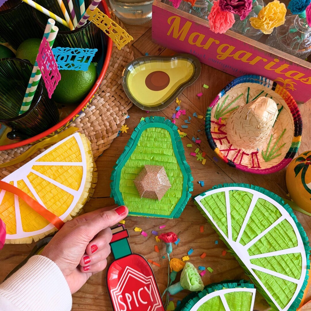 Avocado Mini Pinata Party Favor: Cinco De Mayo Fiesta Decor - Etsy