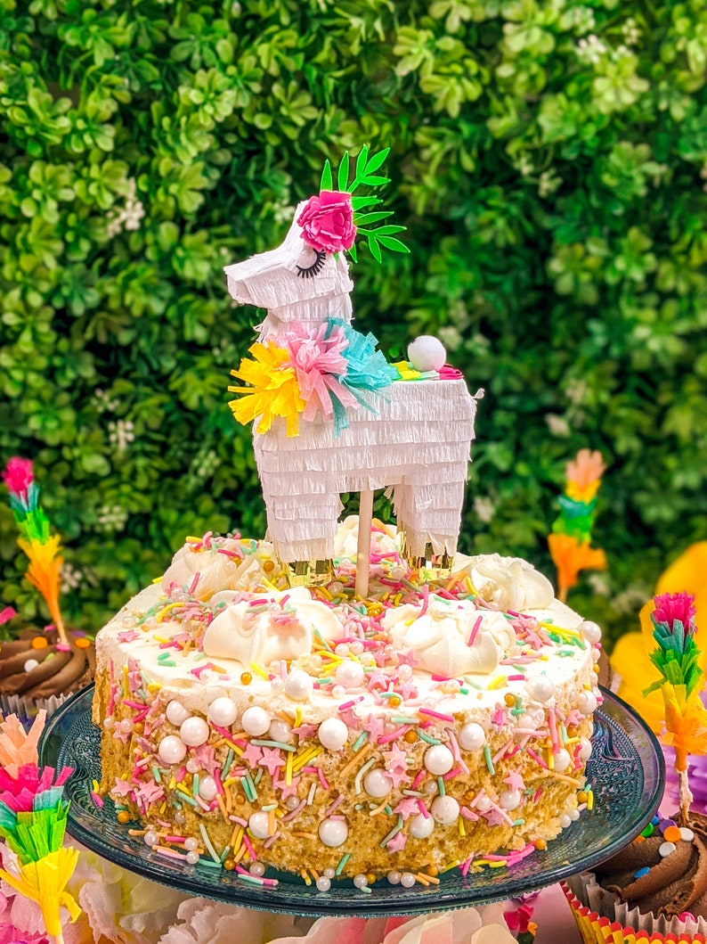 Llama Cake Topper Llama Party Cake Decoration Llama Birthday - Etsy