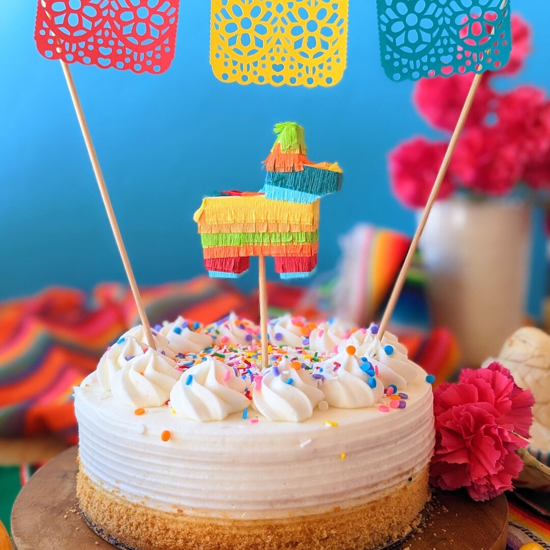 Fiesta Cake Topper | Custom Pinata Cake Topper | First Fiesta Birthday ...