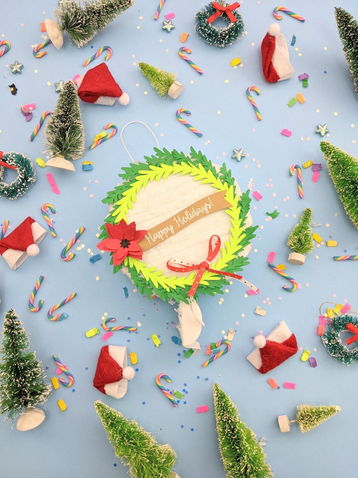 Wreath Ornament 1 Mini Piñata Christmas Ornament Holiday - Etsy Canada