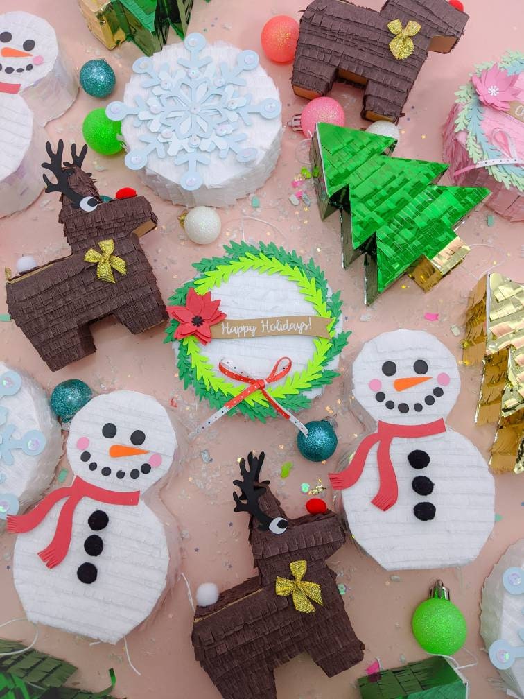 Wreath Ornament 1 Mini Piñata Christmas Ornament Holiday - Etsy Canada