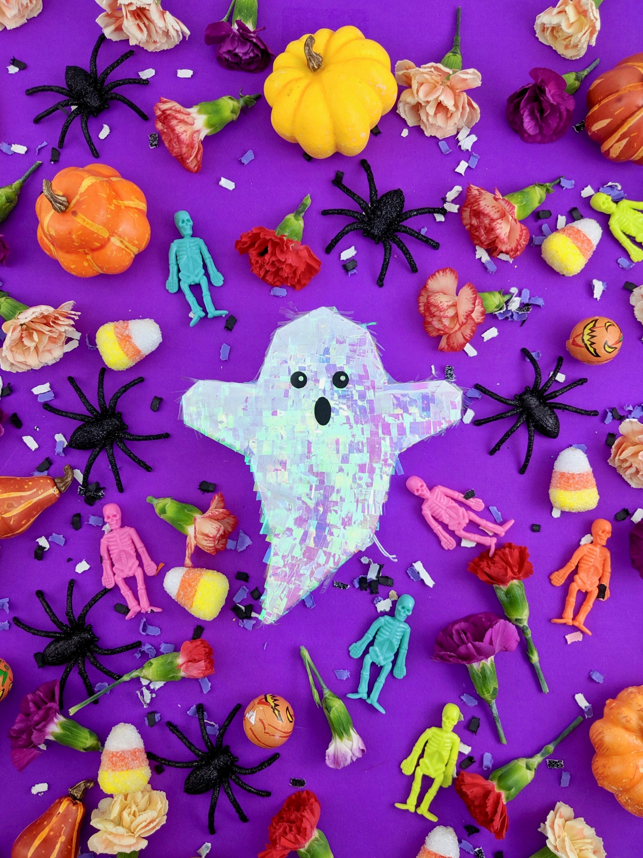 Mini Ghost Piñata 1 Iridescent Halloween Decorations | Etsy